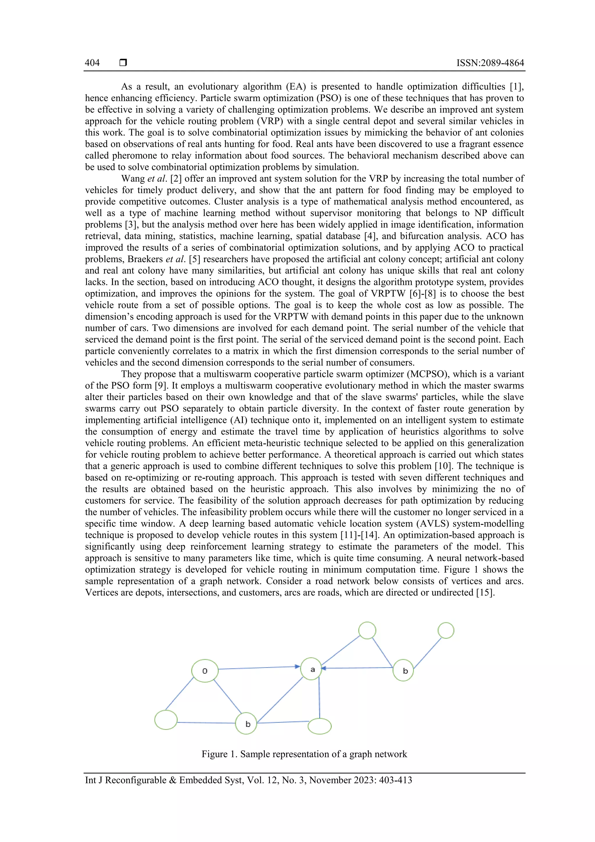 Route optimization via improved ant colony algorithm with graph network ... Route optimization via improved ant colony algorithm with graph network ...