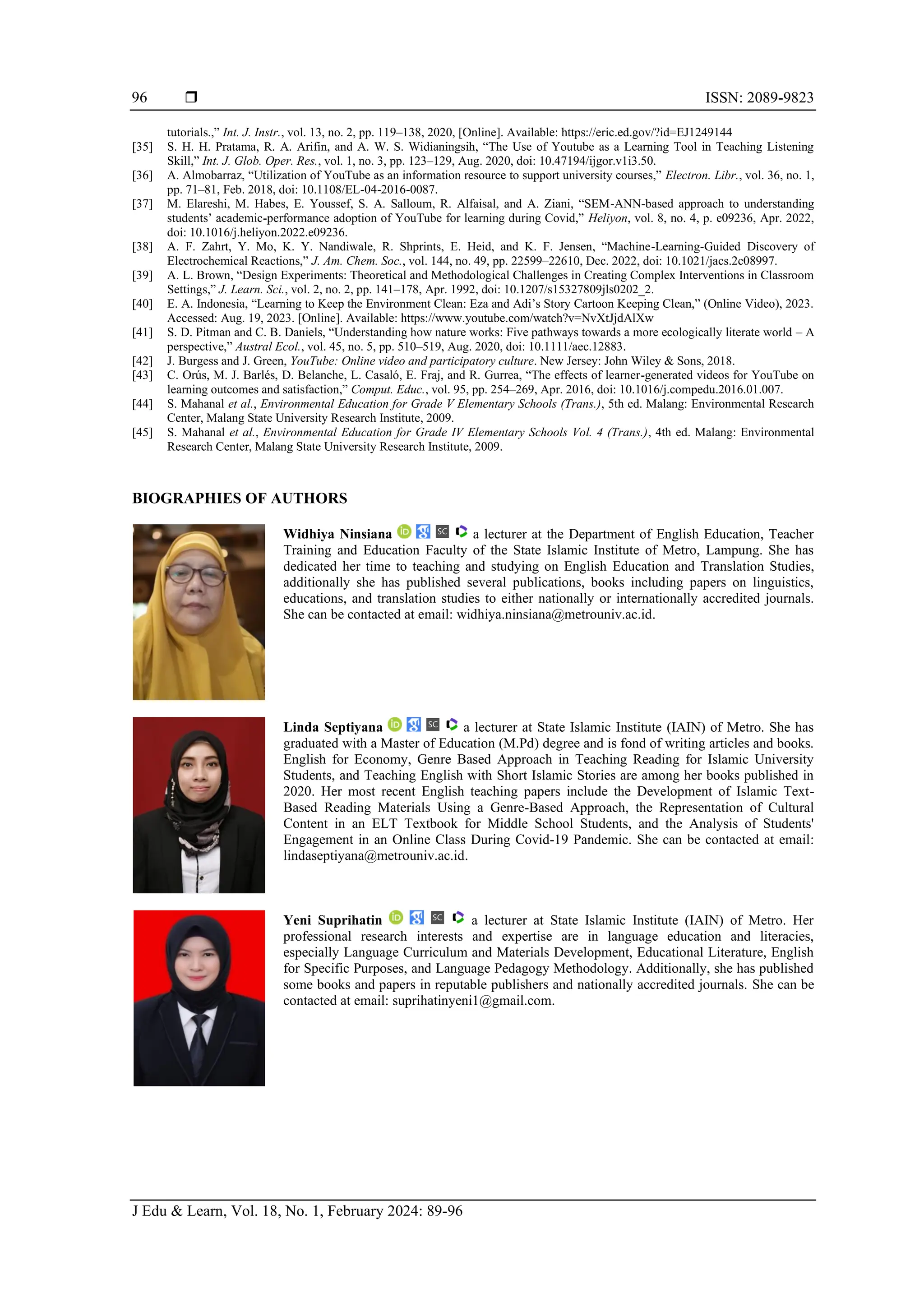 Introducing eco-literacy to early childhood students through digital learning | PDF