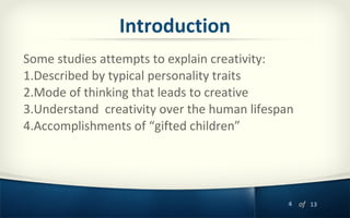 Knowledge Management: Understanding The Creative Process | PPT