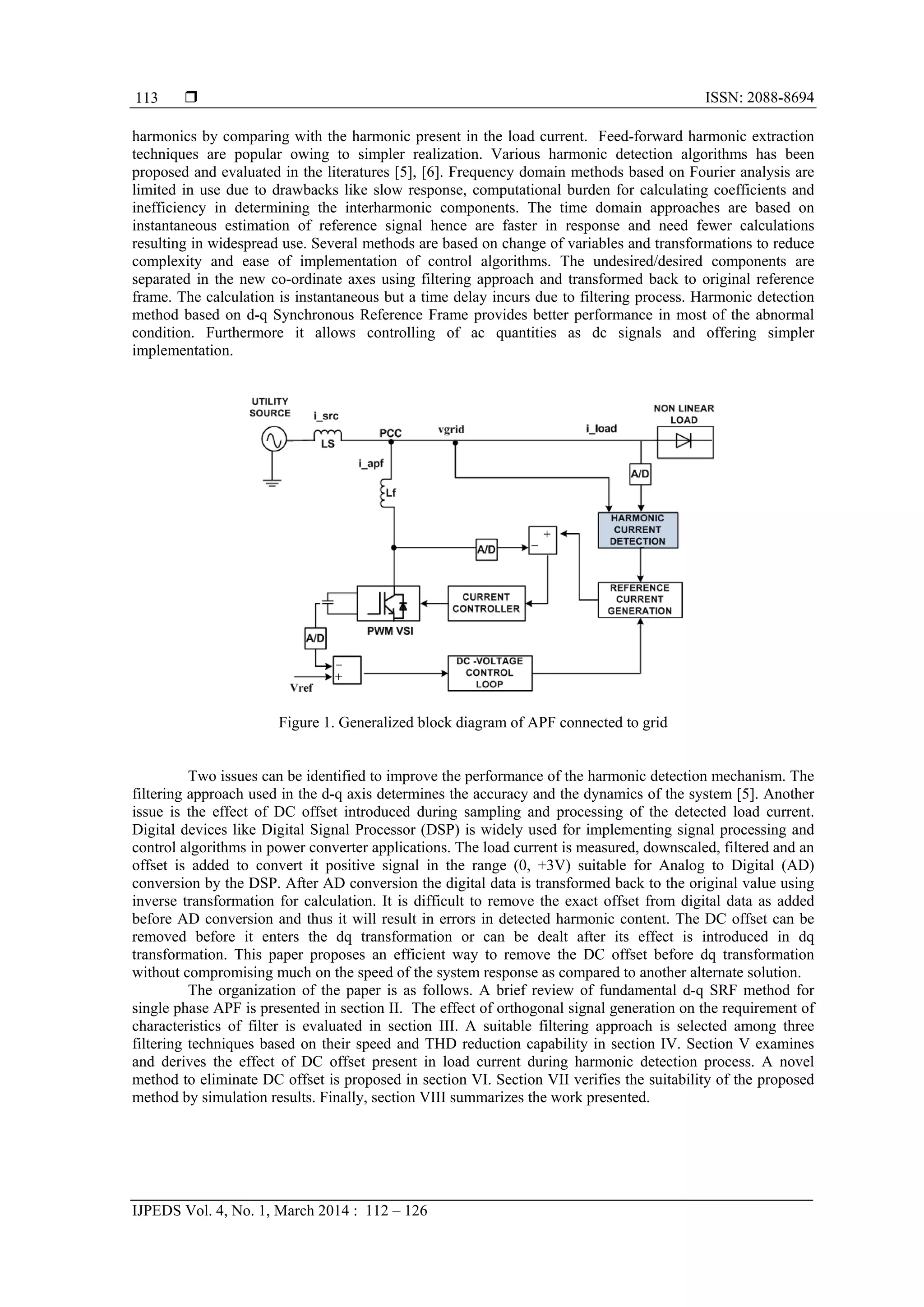 Evaluation of Fundamental d-q Synchronous Reference Frame Harmonic Detection Method for Single ...