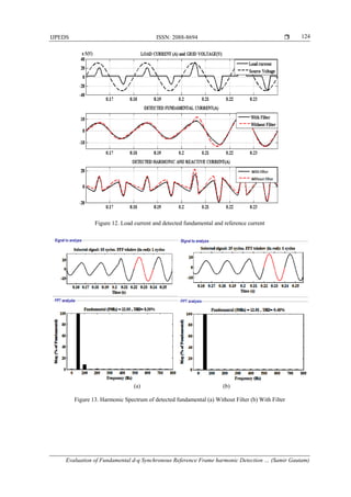 Evaluation of Fundamental d-q Synchronous Reference Frame Harmonic Detection Method for Single ...