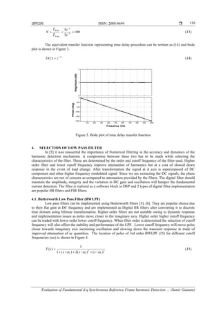 Evaluation of Fundamental d-q Synchronous Reference Frame Harmonic Detection Method for Single ...
