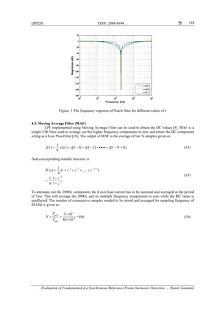Evaluation of Fundamental d-q Synchronous Reference Frame Harmonic Detection Method for Single ...