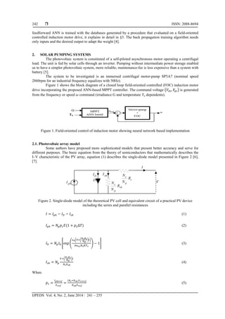 A Neural Network Based MPPT Technique Controller for Photovoltaic Pumping System | PDF ...