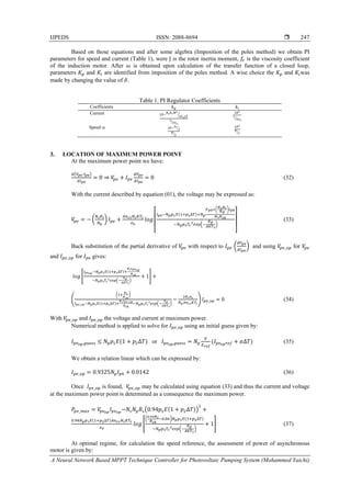 A Neural Network Based MPPT Technique Controller for Photovoltaic Pumping System | PDF ...