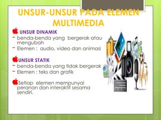 112133654 elemen-elemen-multimedia | PPTX