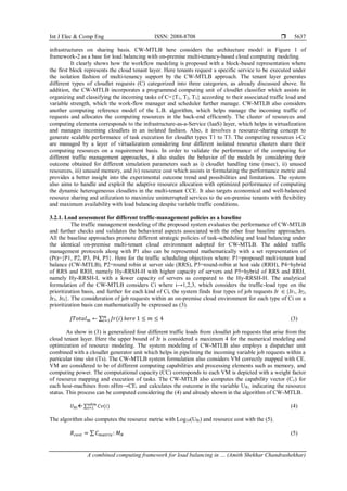 A combined computing framework for load balancing in multi-tenant cloud eco-system | PDF