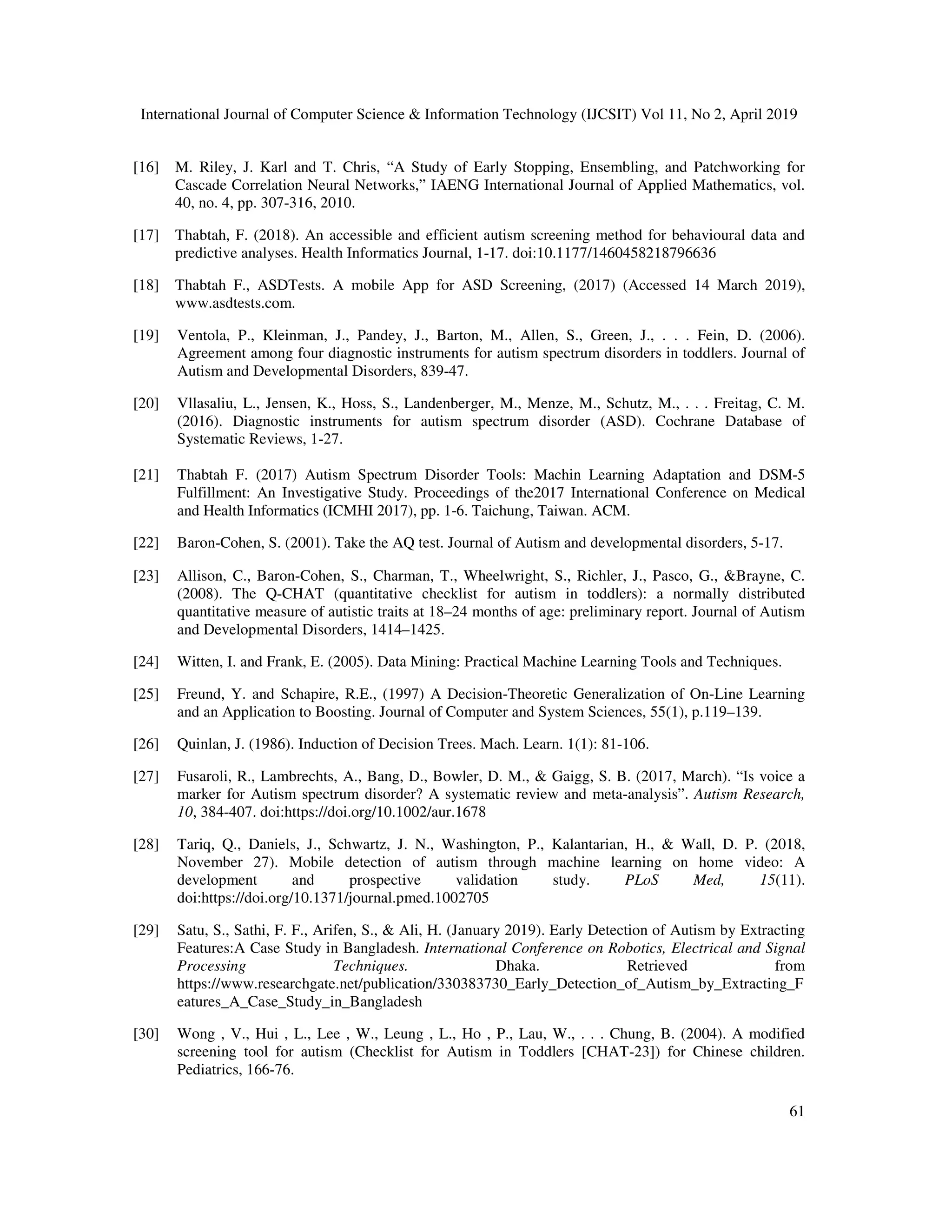 ENSEMBLE LEARNING MODEL FOR SCREENING AUTISM IN CHILDREN | PDF
