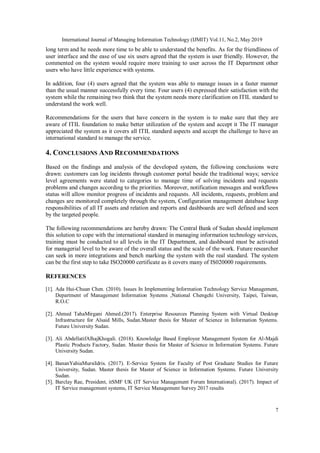 “IT SERVICE MANAGEMENT SYSTEM FOR CENTRAL BANK OF SUDAN” | PDF