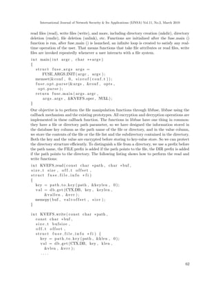 KVEFS: Encrypted File System based on Distributed Key-Value Stores and FUSE | PDF
