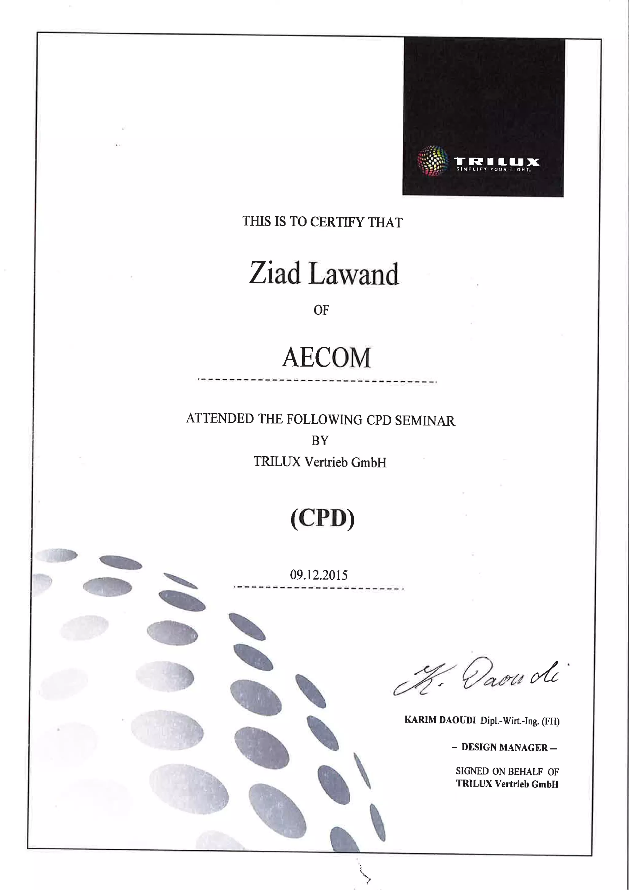 Trilux CPD Seminar | PDF