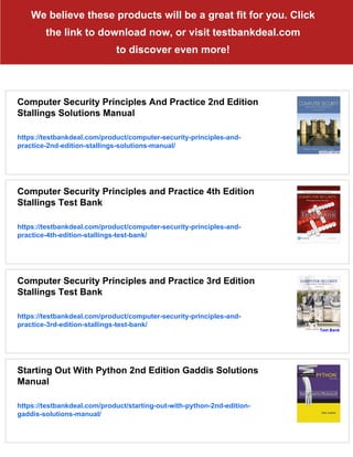 Computer Security Principles And Practice 2nd Edition Stallings Test ...