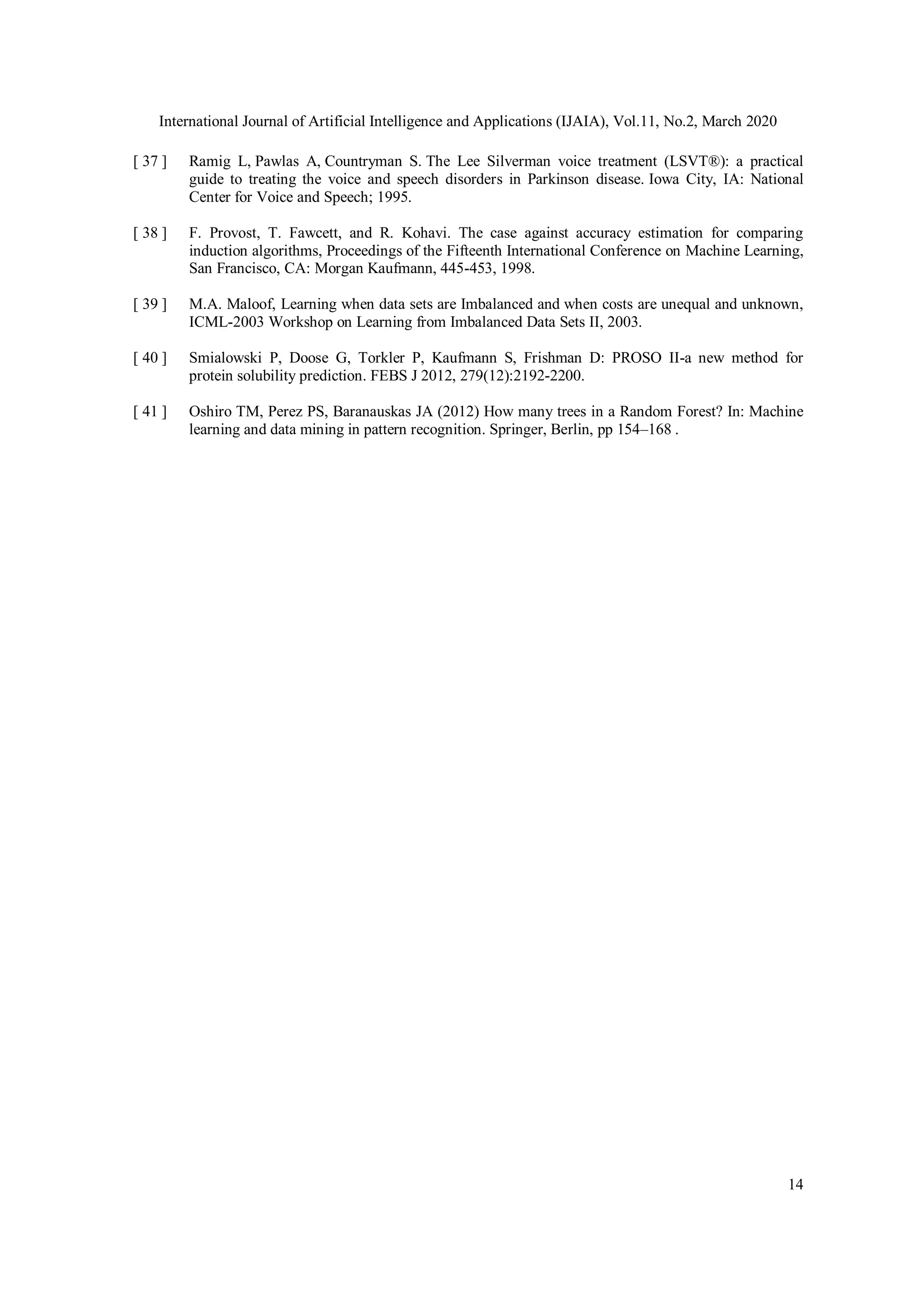 A MODIFIED MAXIMUM RELEVANCE MINIMUM REDUNDANCY FEATURE SELECTION ...