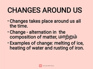 Changes around us | PPT