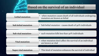 Mutation and its types | PPTX
