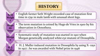 Mutation and its types | PPTX