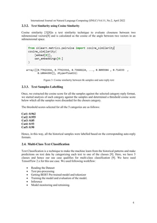 TEXT DATA LABELLING USING TRANSFORMER BASED SENTENCE EMBEDDINGS AND TEXT SIMILARITY FOR TEXT ...