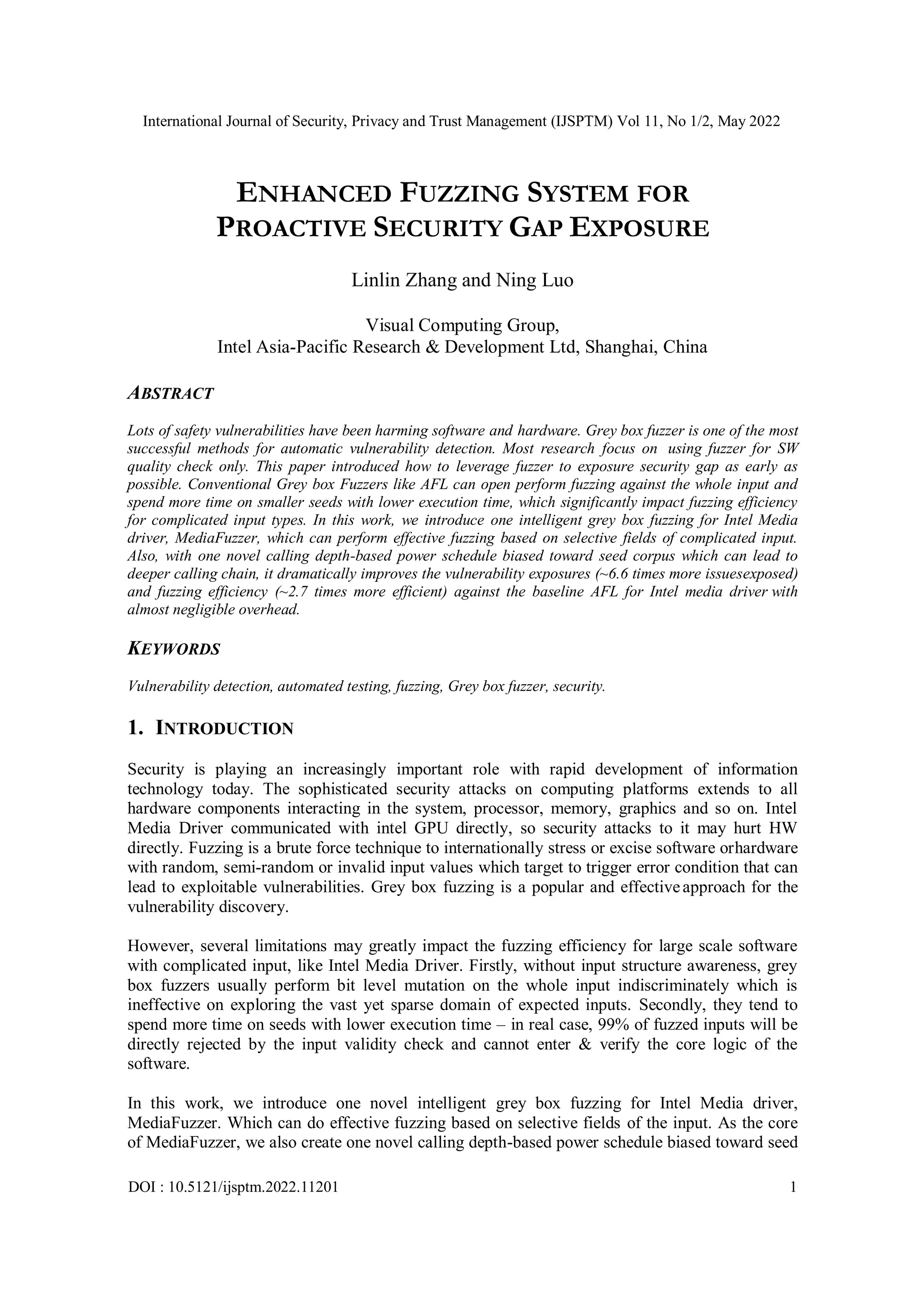 Enhanced Fuzzing System for Proactive Security Gap Exposure | PDF