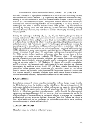 UNLOCKING HEALTHCARE 4.0: NAVIGATING CRITICAL SUCCESS FACTORS FOR ...