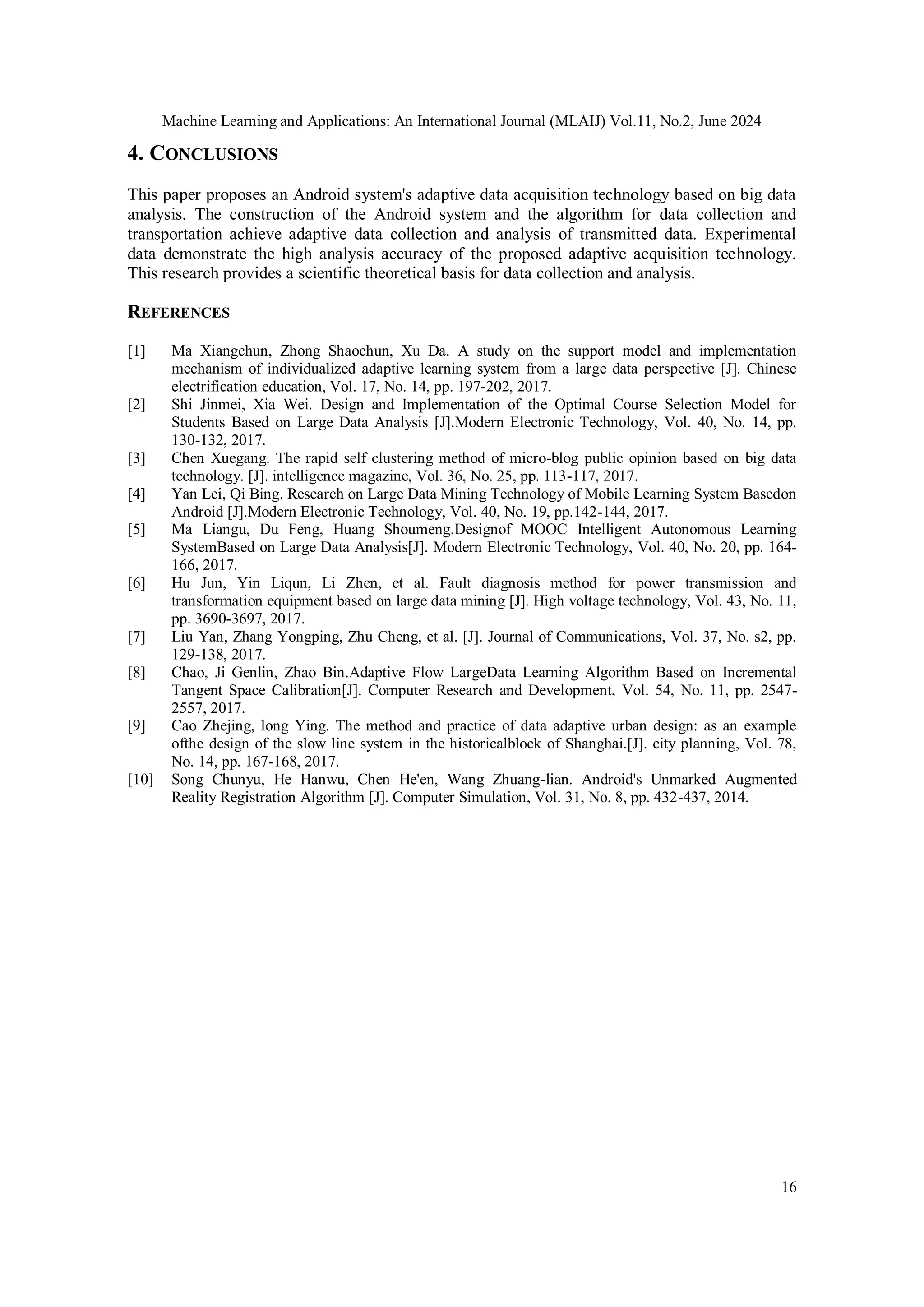 Developing an Android-based Adaptive Data Acquisition System Powered by Big Data Analysis | PDF ...
