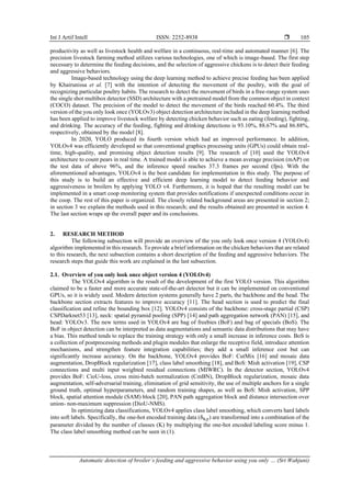 Automatic detection of broiler’s feeding and aggressive behavior using you only look once ...