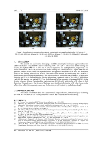Automatic detection of broiler’s feeding and aggressive behavior using you only look once ...