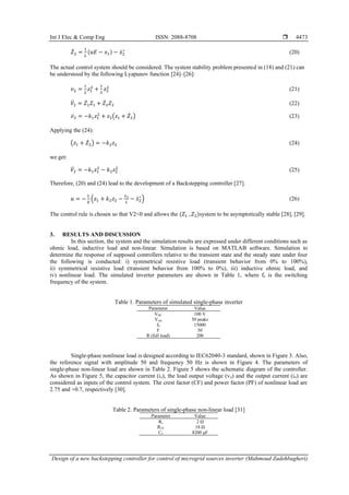 Design of a new backstepping controller for control of microgrid ...