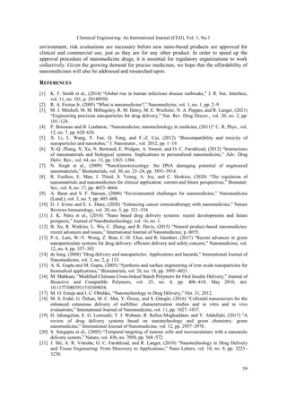 A General Overview of Nano Medicine-Efficacy in Therapeutic Science and Current Research Demands ...