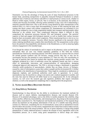 A General Overview of Nano Medicine-Efficacy in Therapeutic Science and Current Research Demands ...