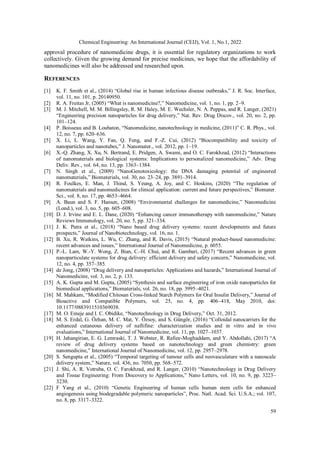 A General Overview of Nano Medicine-Efficacy in Therapeutic Science and ...