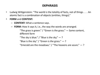 Ekphrasis | PPT