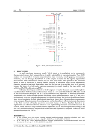 Psychometric properties of teacher classroom assessment literacy instrument using Rasch model ...
