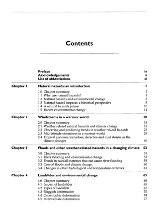 Natural Hazards And Environmental Change Bill Mcguire Ian Mason | PDF