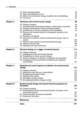 Natural Hazards And Environmental Change Bill Mcguire Ian Mason | PDF