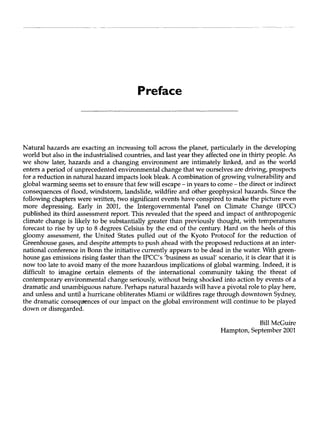 Natural Hazards And Environmental Change Bill Mcguire Ian Mason | PDF