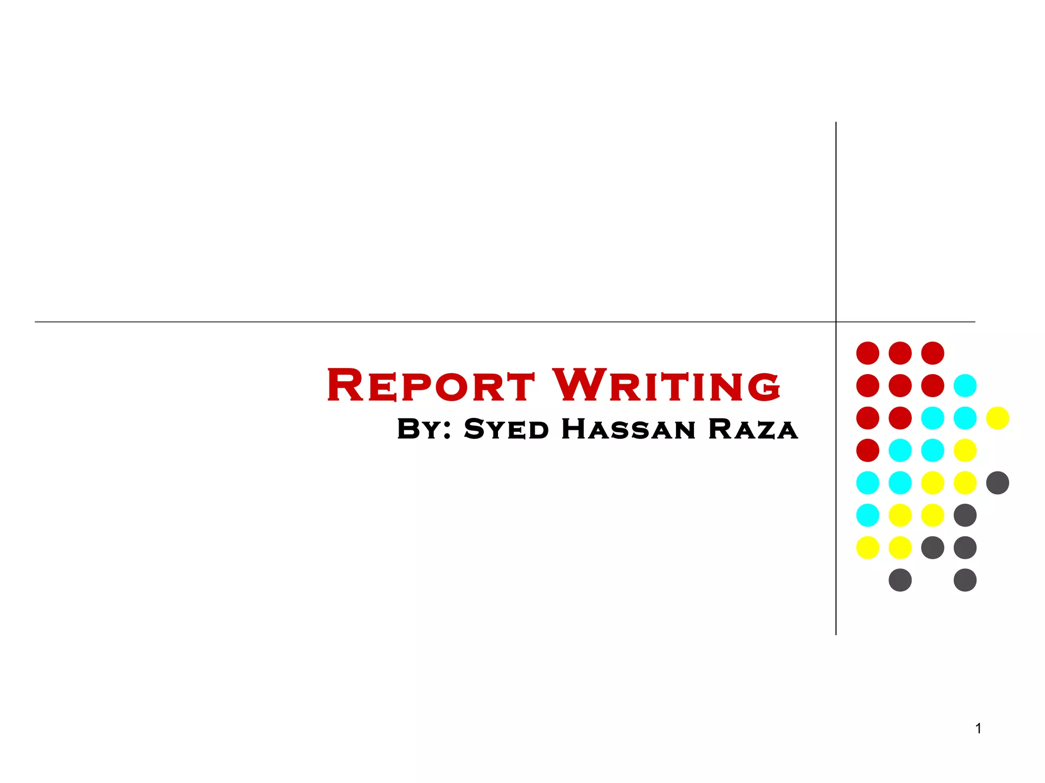 1123 report writing | PPT