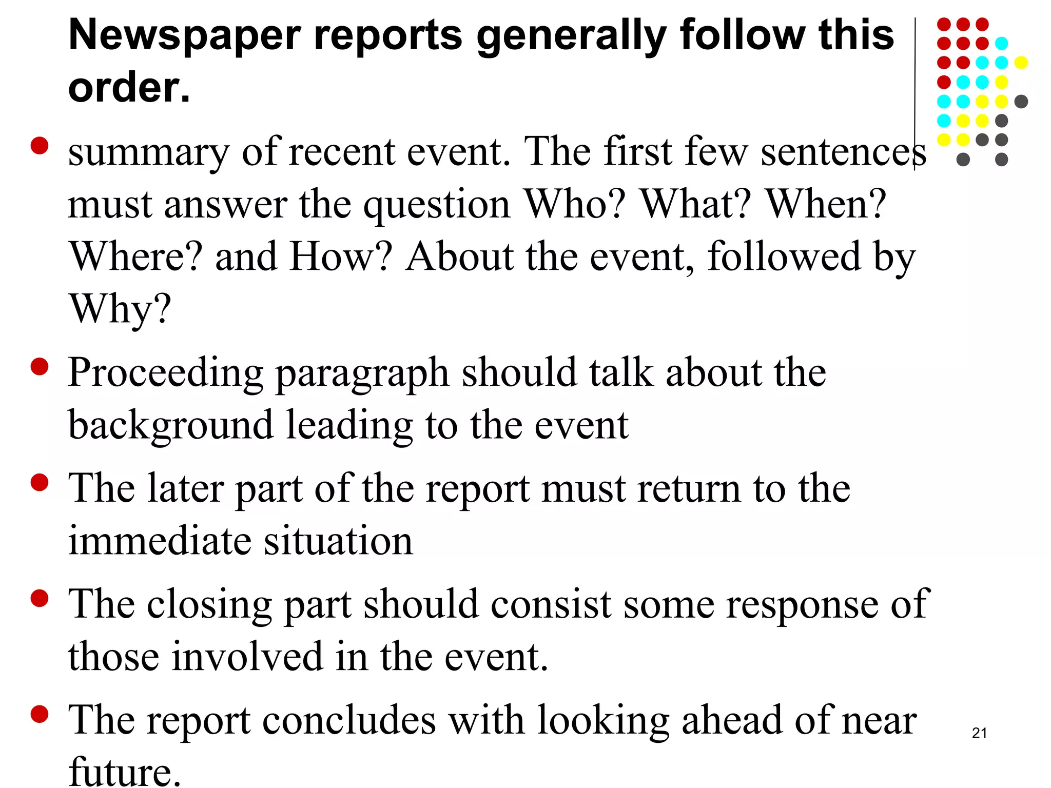 1123 report writing | PPT