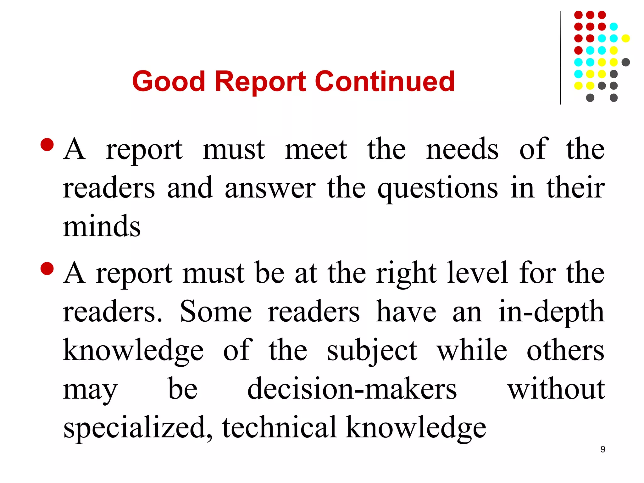 1123 report writing | PPT