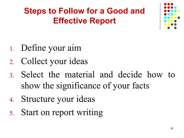 1123 report writing | PPT