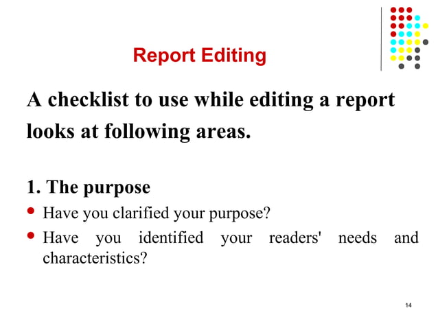 1123 report writing | PPT