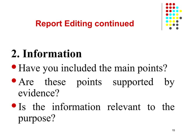 1123 report writing | PPT