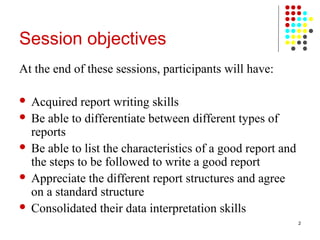 1123 report writing | PPT