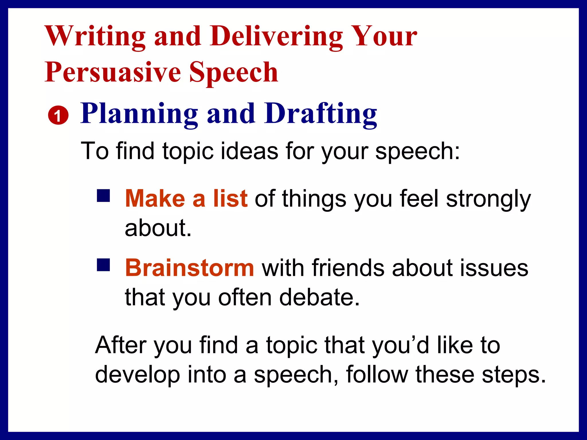 1123 speech writing | PPT