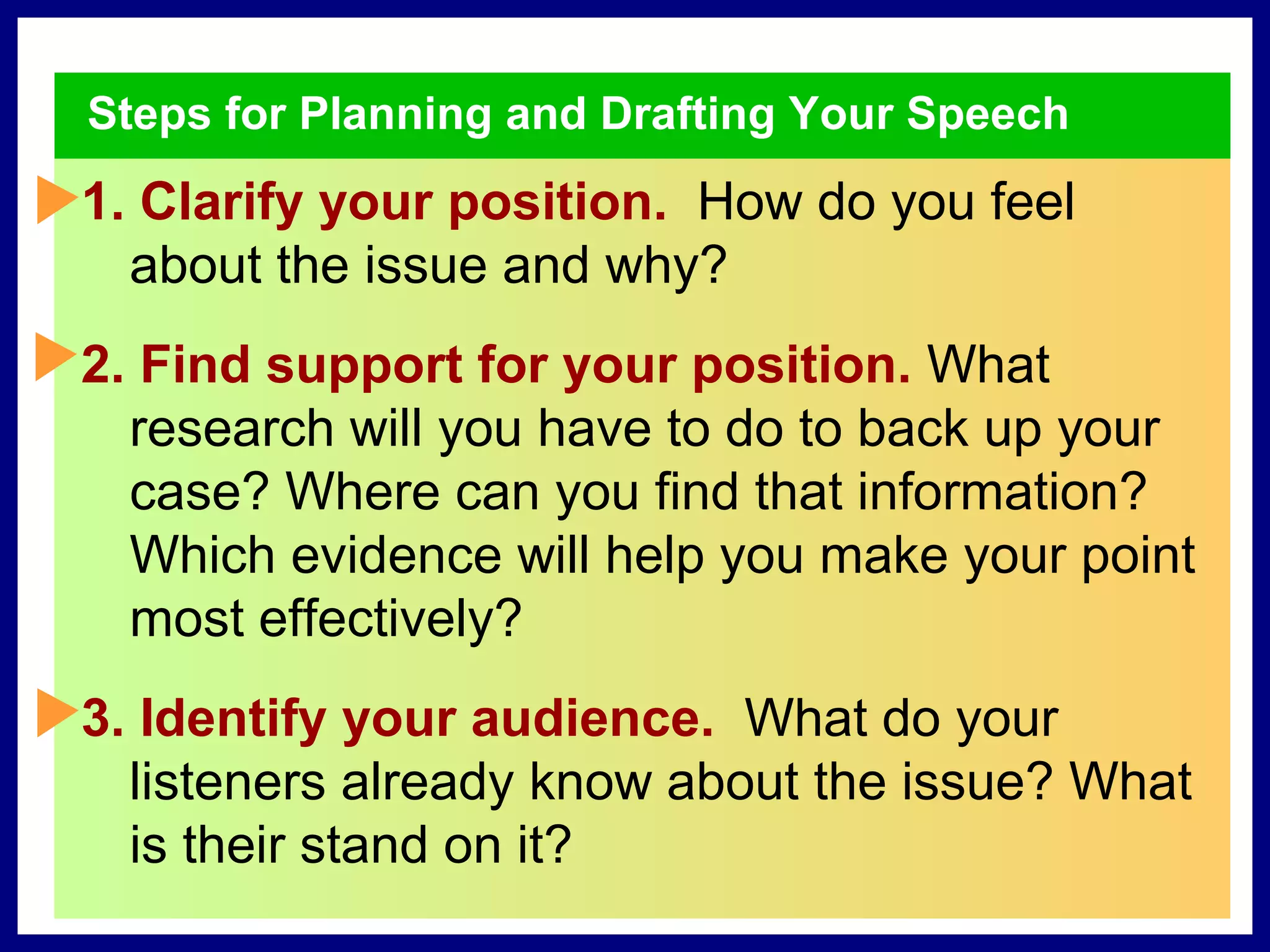 1123 speech writing | PPT