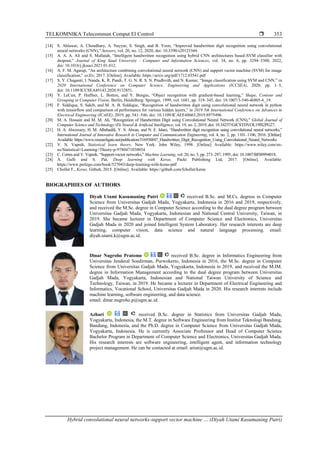 Hybrid convolutional neural networks-support vector machine classifier with dropout for Javanese ...