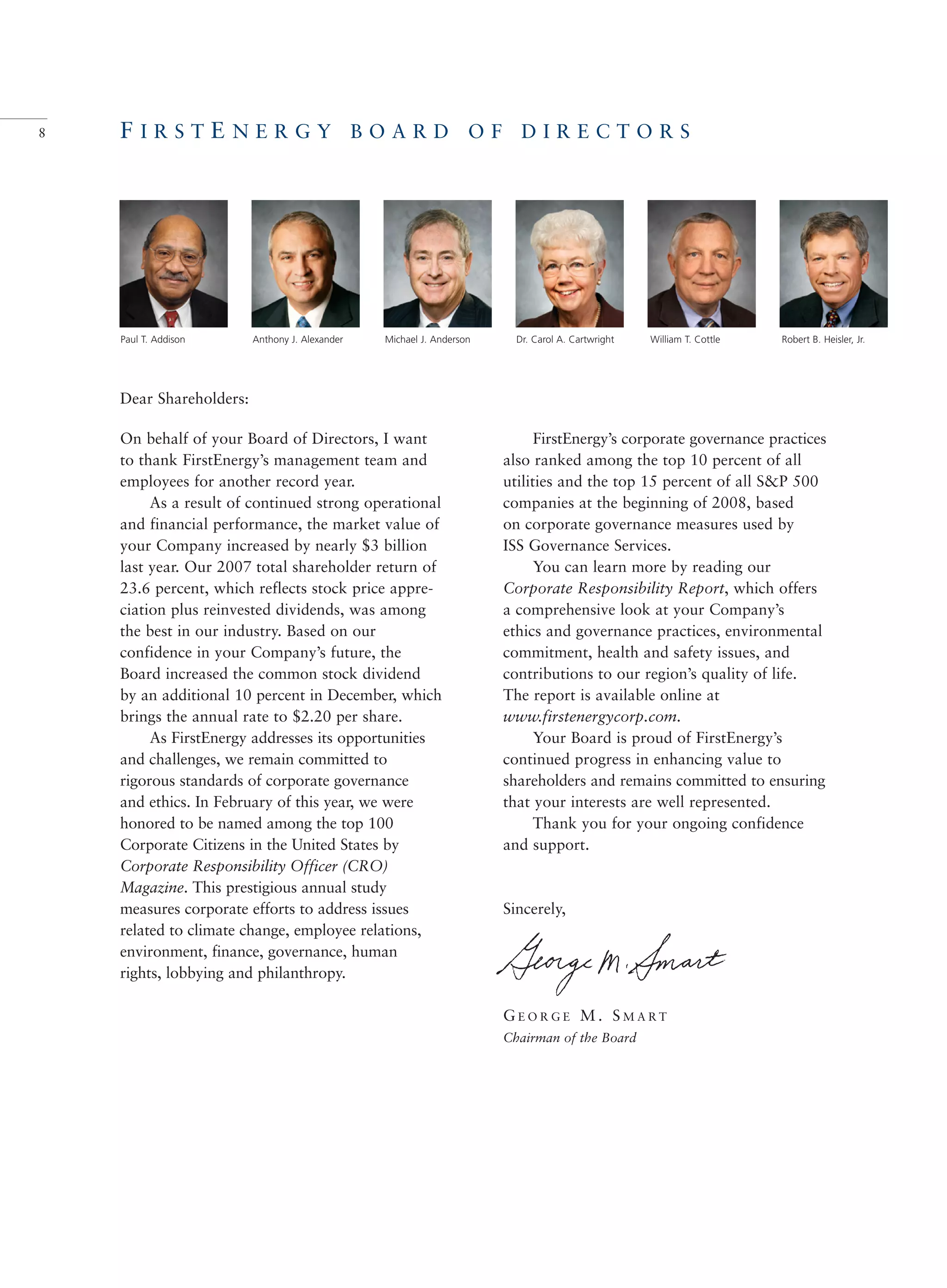 FirstEnergy Board_of_Directors_and_Officers | PDF