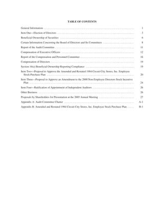 circuit city stores 2004 Proxy Statement | PDF