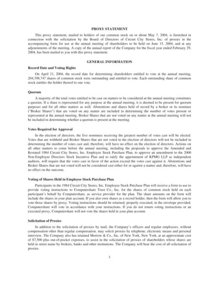 circuit city stores 2004 Proxy Statement | PDF