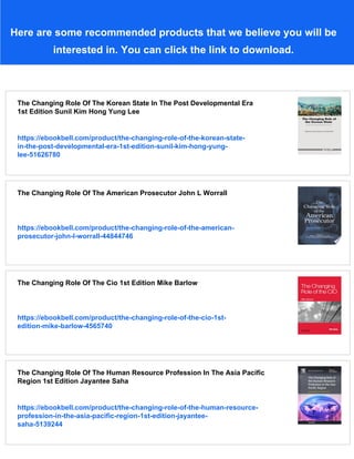 The Changing Role Of The Embryo In Evolutionary Thought Roots Of ...