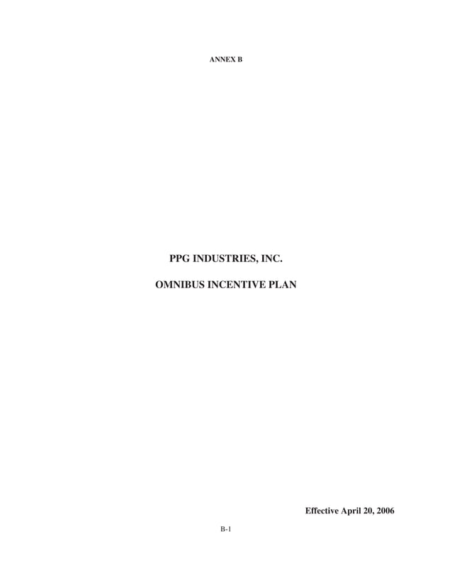 ppg industriesProxyFinal2006 | PDF | Business Accounting & Finance | Business